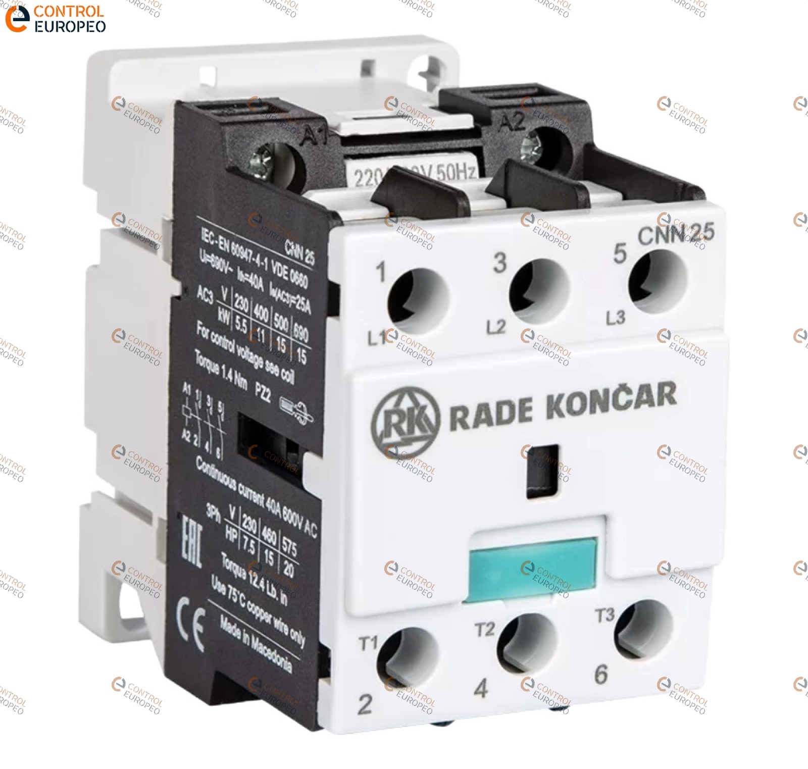 Contactor Cnn 25 Rade Koncar 25a 220v60hz – Control Europeo