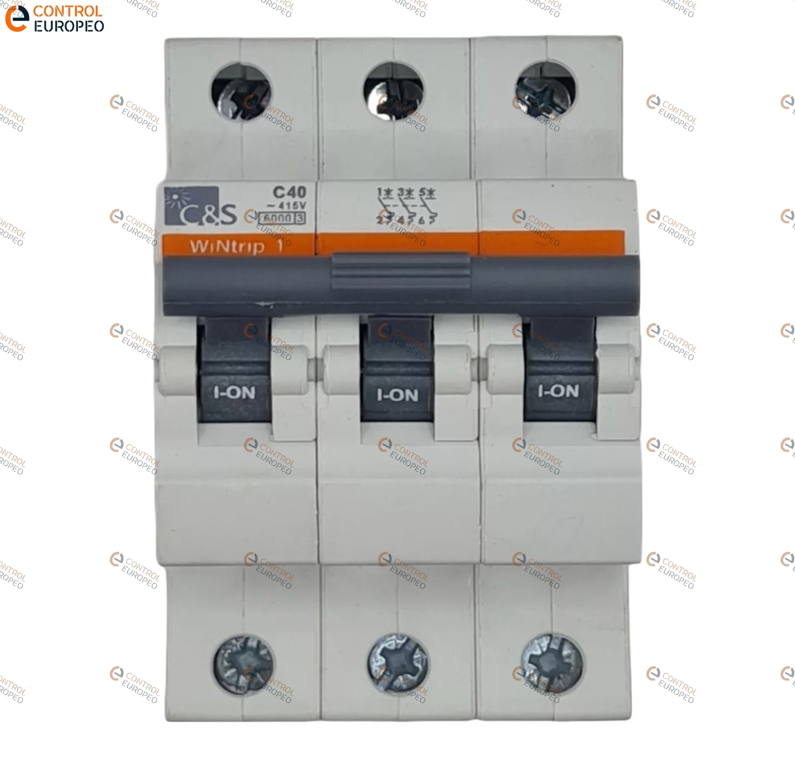 Interruptor Termomagnetico C&s, 3 Polos Riel Din 40 A – Control Europeo